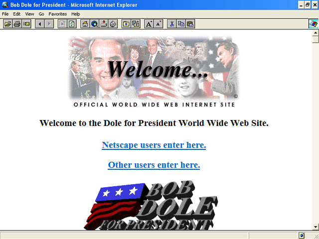 1996 Websites - 4president.com