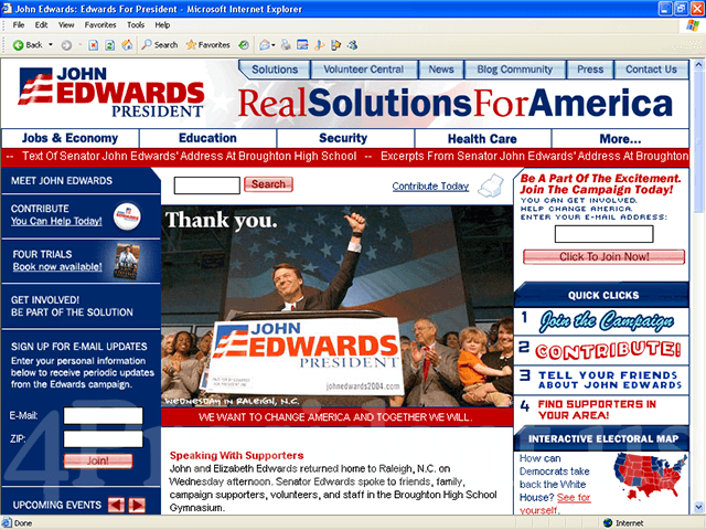2004 Websites - 4president.com