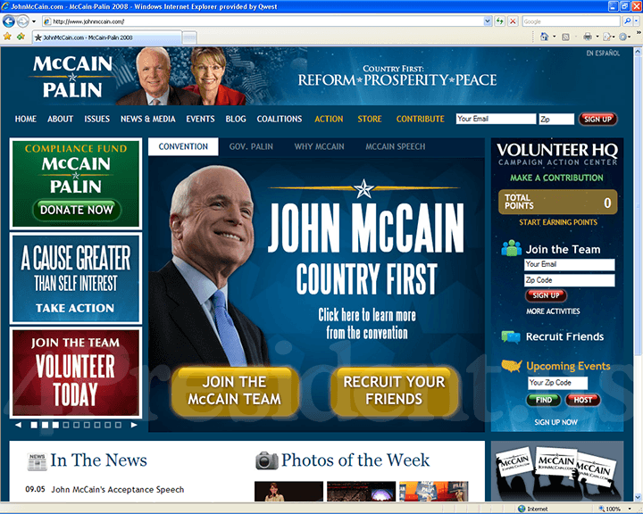 2008 Websites - 4president.com